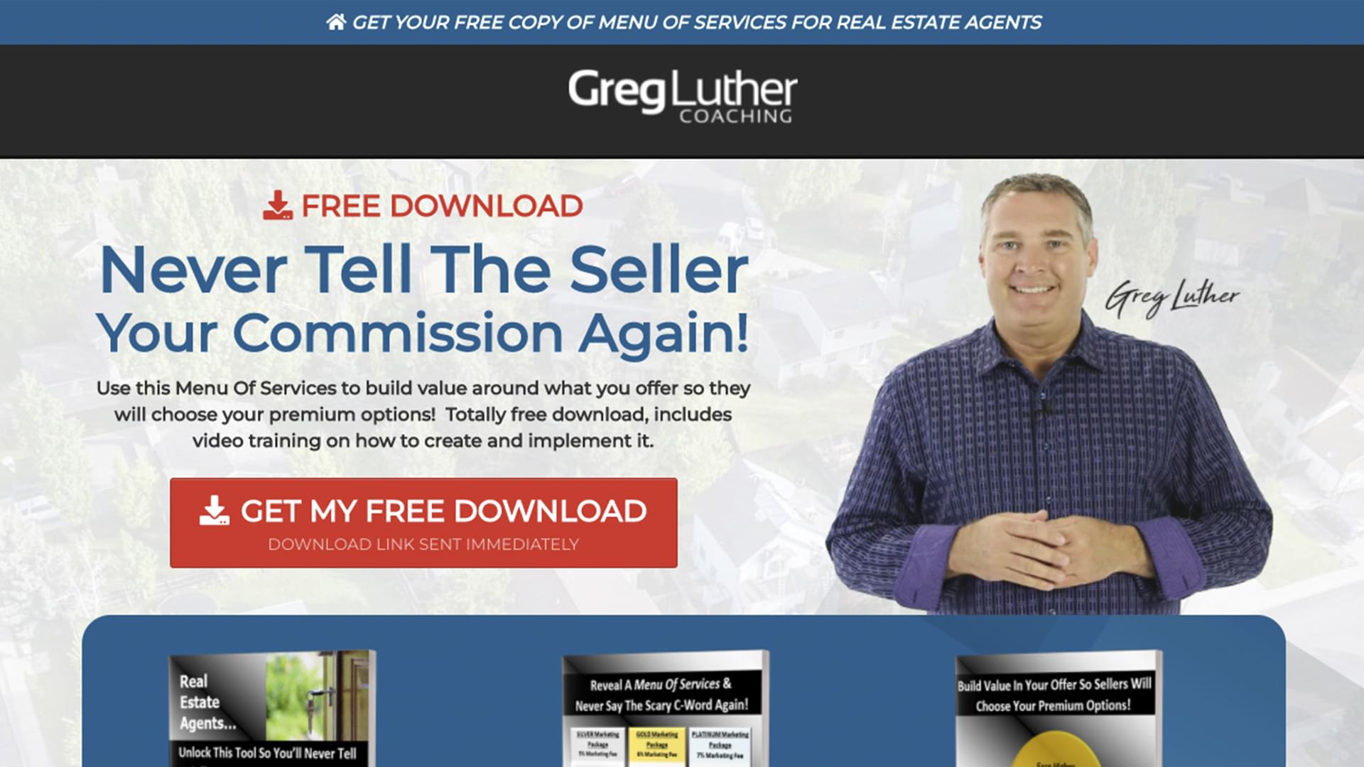 Menu Of Services | Greg Luther